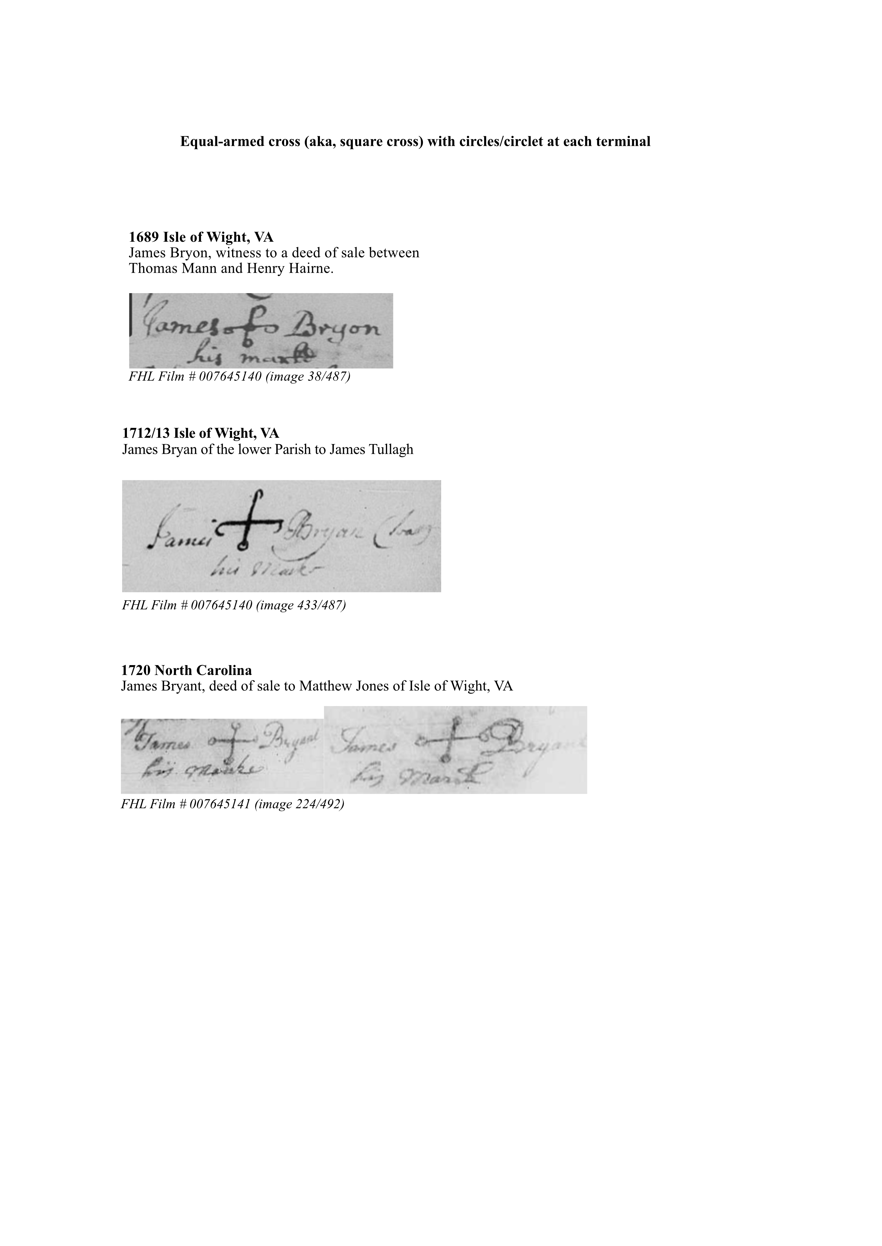 John Bryan study | Andersons of Colonial N. Carolina